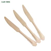 China Bulk 200mm Disposable Bamboo Cutlery Wooden Knife Eco Friendly for sale