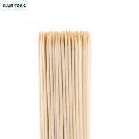 China 10 Inch Natural Bamboo Skewer Sticks Disposable For BBQ Catering Marshmallow Roasting for sale