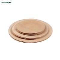 China Natural Round Disposable leaf Bamboo Plates Bulk For Catering Microwavable for sale
