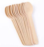 China Eco-Friendly 160mm Disposable Wooden Spoons — Biodegradable Cutlery for sale
