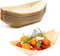 China Disposable wooden boats—available in multiple sizes, free from chemical additives for sale