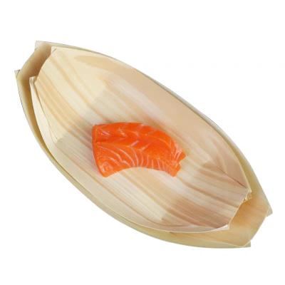 China Eco-Friendly Disposable Wooden Food Boats Wholesale for sale