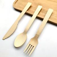 China Eco-Friendly Disposable Bamboo Cutlery for Sustainable Food Packaging for sale