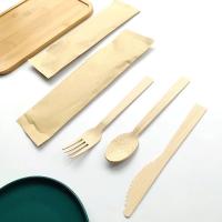 China Eco-Friendly Disposable Bamboo Cutlery for Sustainable Food Packaging for sale