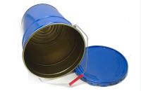 China Tinplate Solvent Bucket With Flower Edge Lid UN Rated 5 Gallon for sale