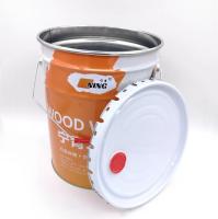 China UN Rated 5 Gallon Open Head Steel Pail With Spouted Lug Cover for sale