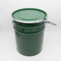 China UN Rated 5 Gallon Steel Paint Bucket With Lever Lock Ring Lids for sale