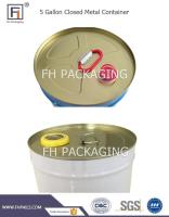 China UN Rated 5 Gallon Tight Head Pail For Palm Oils Round for sale