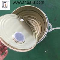 China 0.32-0.42mm Food Safe Metal Buckets 5 Gallon 20L For Coffee Bean Storages for sale