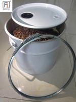 China 20L Round Food Safe Metal Buckets With A Valve For Storing 5–10KG for sale