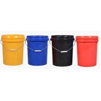 China 5 Gallon Plastic Bucket With Plastic Spout Cap For Oil Lubricant for sale