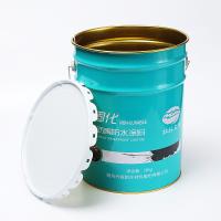 China Customizable Printing Design Metal Paint Bucket 20 Litre Food Grade Handle Included for sale