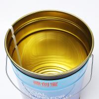 China Metal Steel Adhesives Chemical Pails 20L Round With Flower Edge Lid for sale