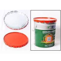 China 10L Metal Chemical Buckets 0.32-0.42mm With Flower Edge Lid for sale