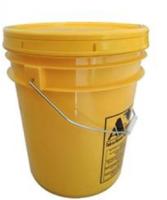 China Yellow Plastic Bucket Containers UN Rated 20L For Glue Storage for sale