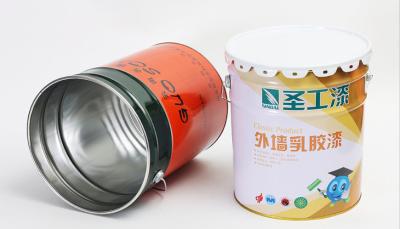 China 27-30 Gauge 5 Gallon To 25 Gallon Paint Container With Flower Edge Lid UN Approves for sale