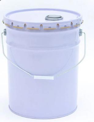 China Steel 5 Gallon Metal Paint Bucket Rust Resistant With Spouted Lug Cover for sale