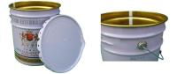 China 5 Gallon Coating Metal Paint Bucket With Curly Lid UN Approves for sale