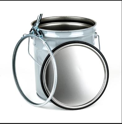China 19L 5 Gallon Metal Grease Bucket With UN Approved Lever Lock Ring Lid for sale
