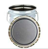 China UN Approved Metal Grease Bucket 0.32-0.42mm For Transportation And Packages for sale