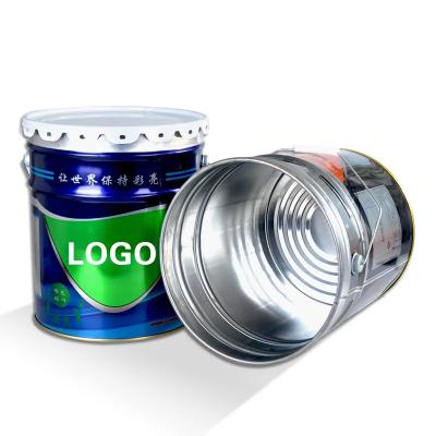 China 15 Liter Round Metal Iron Galvanized Bucket For Grease Storage With UN Approved for sale