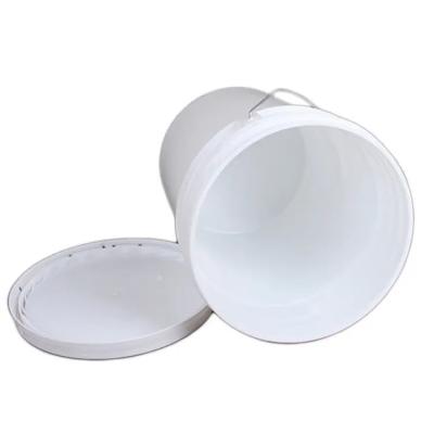 China 4 Gallon Lubricant Oil Bucket Round Open Head Plastic Pails For Sealant Storage for sale