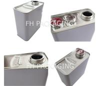 China 5L F Style Tin Oblong Can For Chemical Glue Storage With UN Approved for sale