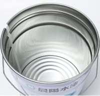 China Steel 5 Gallon White Paint Bucket With Lever Lock Covers for sale