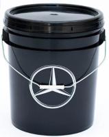 China Open Head Plastic Lubricant Oil Bucket With Metal Bail Handle for sale