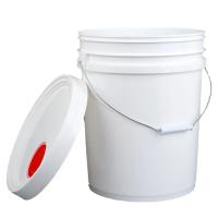 China 16L Printing Inks Plastic Storage Pails With Metal Handle Plastic Grips for sale