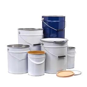 China 1 Gallon To 6 Gallon Food Safe Open Head Steel Pail With Food Grade Inner Coating for sale