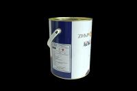 China 1 Gallon Round Oil Paint Iron Tinplate Cans With Plastic Hoop Handle for sale