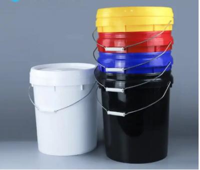 China PP UN Approved 20 Liter Plastic Bucket With Metal Handles And Spout Lid for sale