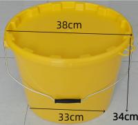 China 20 L Plastic Bucket Containers Oval For Storing Painting With ISO Certificate for sale