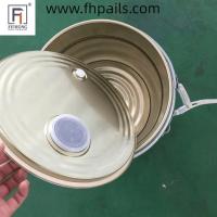 China High Durability Food Safe Metal Buckets With Valve In Lid For Storing Coffee Beans for sale