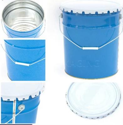 China Unlined Interiors Open Head Steel Pail With Iso 9001 Certificate for sale