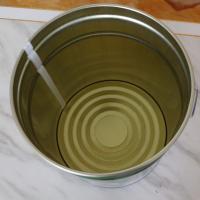 China Round Metal Grease Bucket With 5 Gallon Capacity Rubber Gasket For Grease Storage for sale