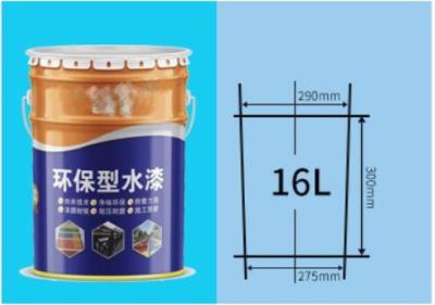 China Colorful Tinplate Steel Pail With Customized Lid Rubber Gasket And Stackable Design for sale