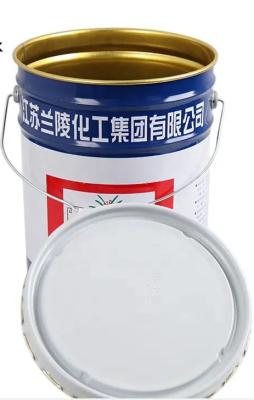 China Customizable Logo Ink Bucket With Metal Handle And Gold Coating for sale