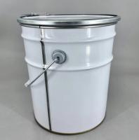 China 20L Open Head Steel Pail With Lid And Handle For Water And Solvent Base for sale