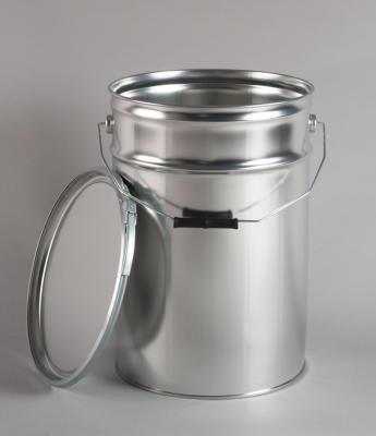 China Hobbock 25L Metal Pails For Solid And Power Chemical Metal Packings for sale