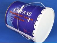 China 20L Grease Tinplate Pail Metal Bucket With Flower Lids for sale