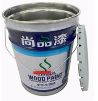 China 20L Metal Handle Paint Bucket with Rubber Gasket and Custom Logo for sale