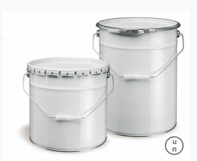 China Tapered Metal Pails With Lever Lock Ring Lid for sale