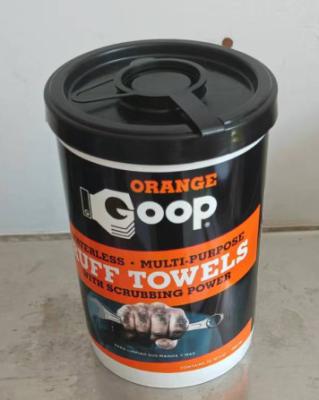 China Customized White Polypropylene Tinplate Pails and Buckets with Gold Phenolic Lining for sale
