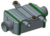 China Fuel Cell System Water-Cooled Intercooler ZLQ Series 5-200kW High Efficiency Low Flow Resistance for sale