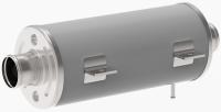China Fuel Cell System Exhaust Muffler 30-300kW Insertion Loss Over 21dB Low Back Pressure Design for sale