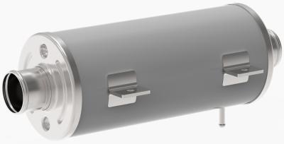 China Fuel Cell System Exhaust Muffler 30-300kW Insertion Loss Over 21dB Low Back Pressure Design for sale