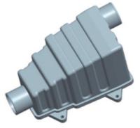 China Fuel Cell System Exhaust Muffler 30-300kW Insertion Loss Over 21dB Low Back Pressure Design for sale