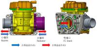China Fuel Cell Smart Electronic Three-Way Coolant Valve FLAFC003 Series 5-200kW CAN PWM Control for sale